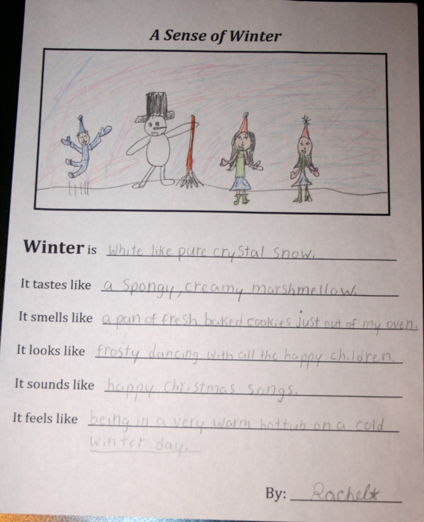 A Sense of Winter Poems « Mr. Jackson's Grade Three Class